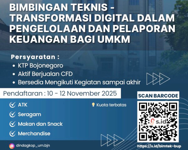 Bimtek Transformasi Digital Bagi Pelaku UMKM di CFD, Ini Caranya